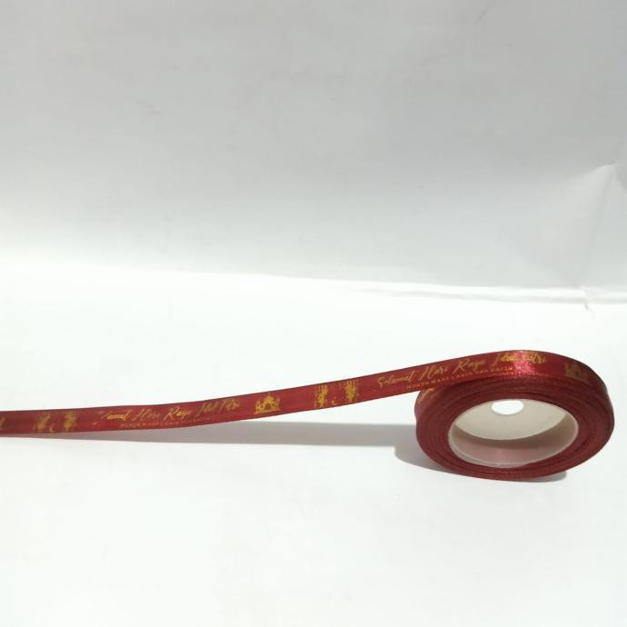 Jual Kualitas Terbaik] Pita Satin Idul Fitri, Pita Event Eid Mubarak ...