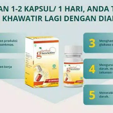 Jual glucoactive asli original obat diabetes kencing manis gluco active ...