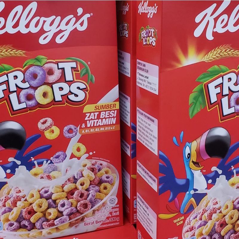 Jual Kellogs Froot loops Cereal 150 dan 300gr | Shopee Indonesia