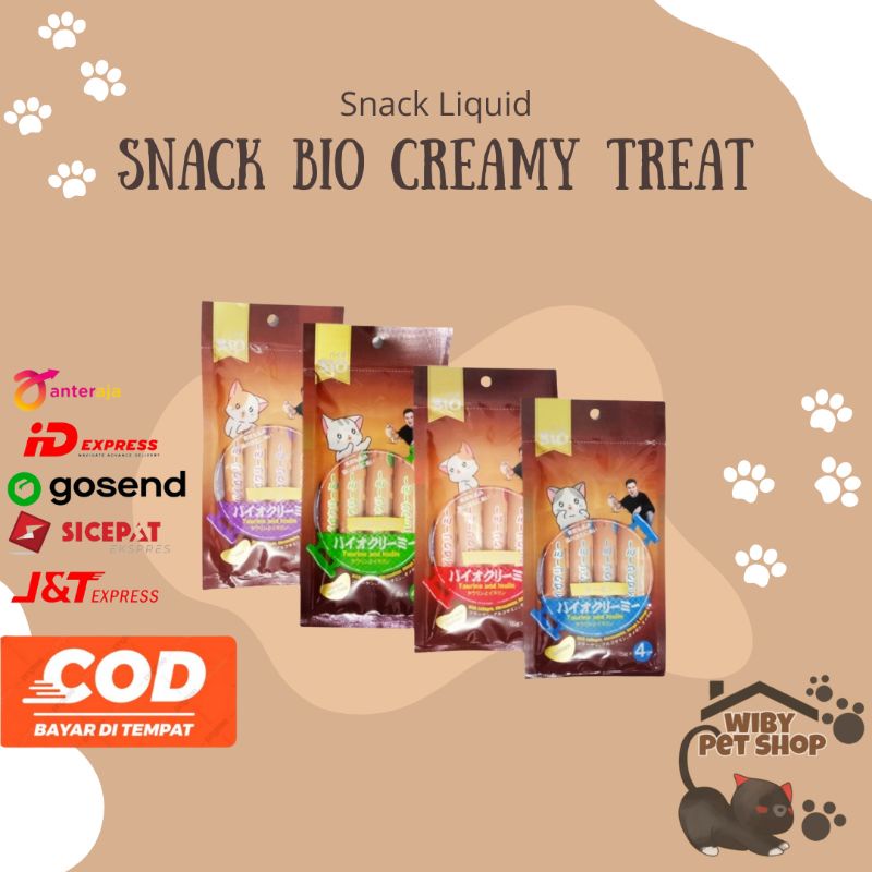 Jual Snack kucing BIO CREAMY 60 gr creamy treat | Shopee Indonesia