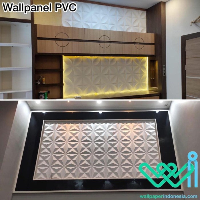Jual Wallpanel 3D Dinding Wall Panel Pvc Interior Dekorasi Wallpaper ...