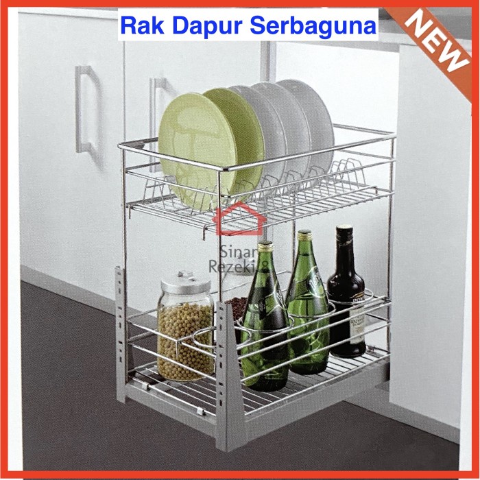Jual Rak Botol - Rak Tarik Dapur Vitco Sc 29021F Serbaguna Bumbu Botol ...