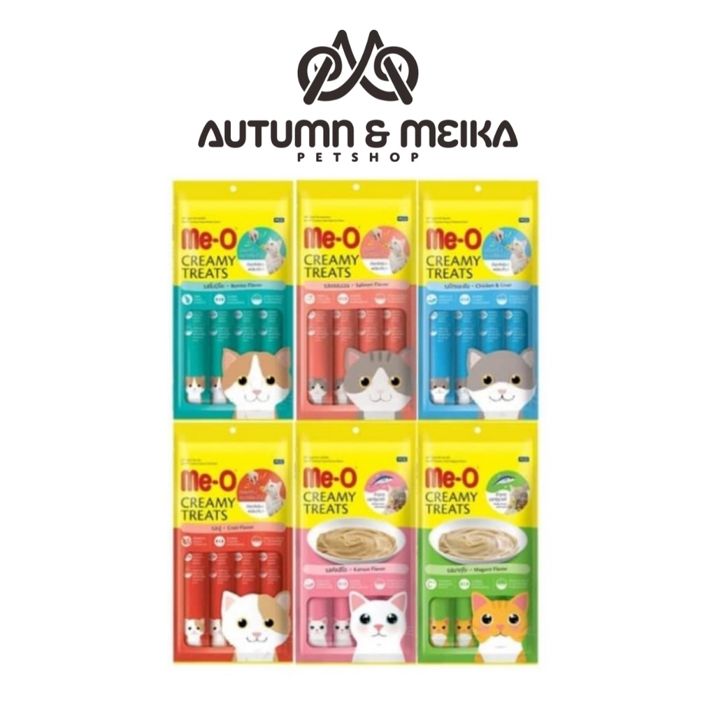 Jual Meo Creamy Treats snack kucing Harga per 1 Pcs Farian Rasa Random ...