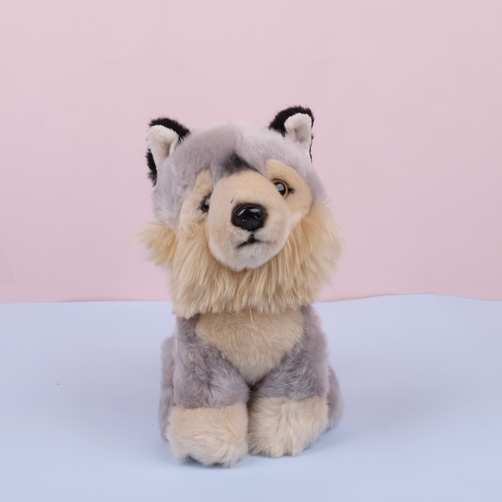 Jual BONEKA SERIGALA ABU ABU COKELAT/ MINI GREY WOLF DOLL - Ukuran S ...