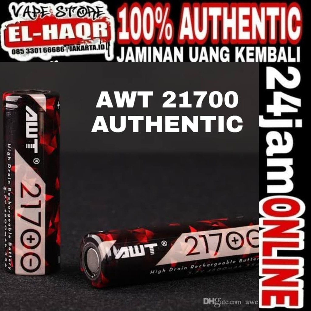 Jual NEW AWT 21700 4800mAh 100%ORIGINAL 4800 mAh Battery Baterai ...
