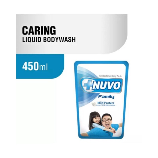 Jual NUVO Liquid Soap Mild Protect Pouch 450 ml | Shopee Indonesia