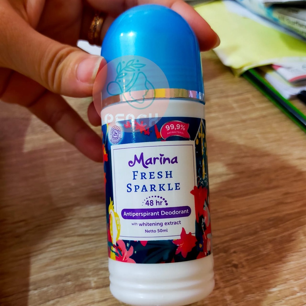 Jual MARINA ANTIPERSPIRANT DEODORANT ROLL ON 50ml | Shopee Indonesia