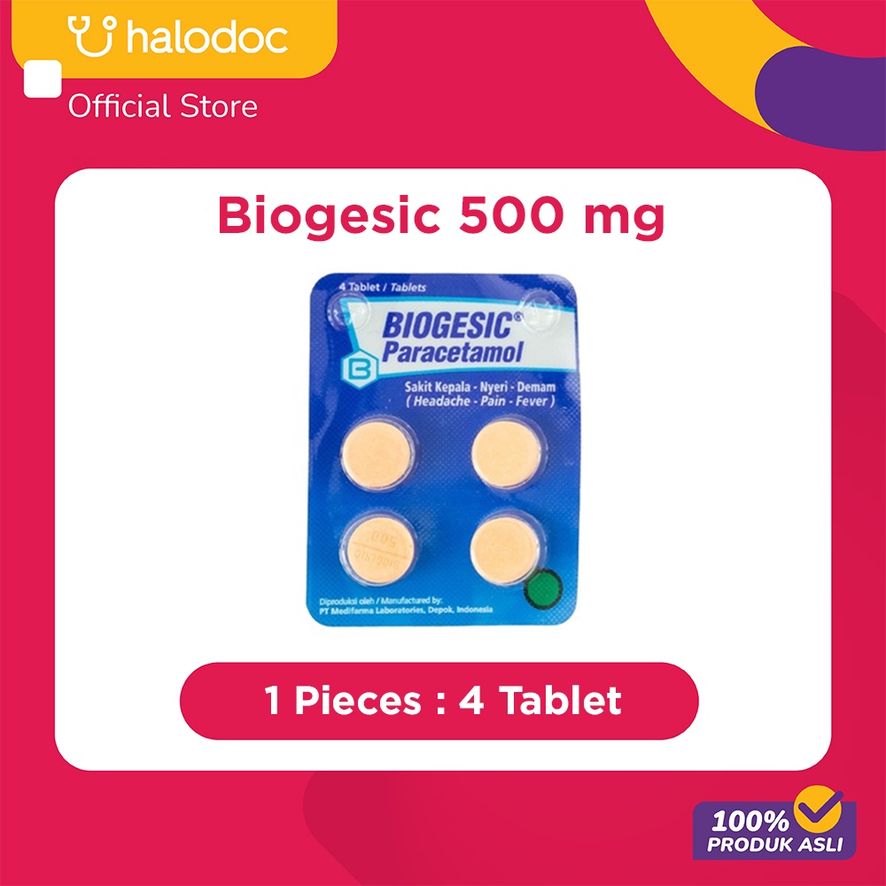 Jual Biogesic 500 mg 4 Tablet | Shopee Indonesia