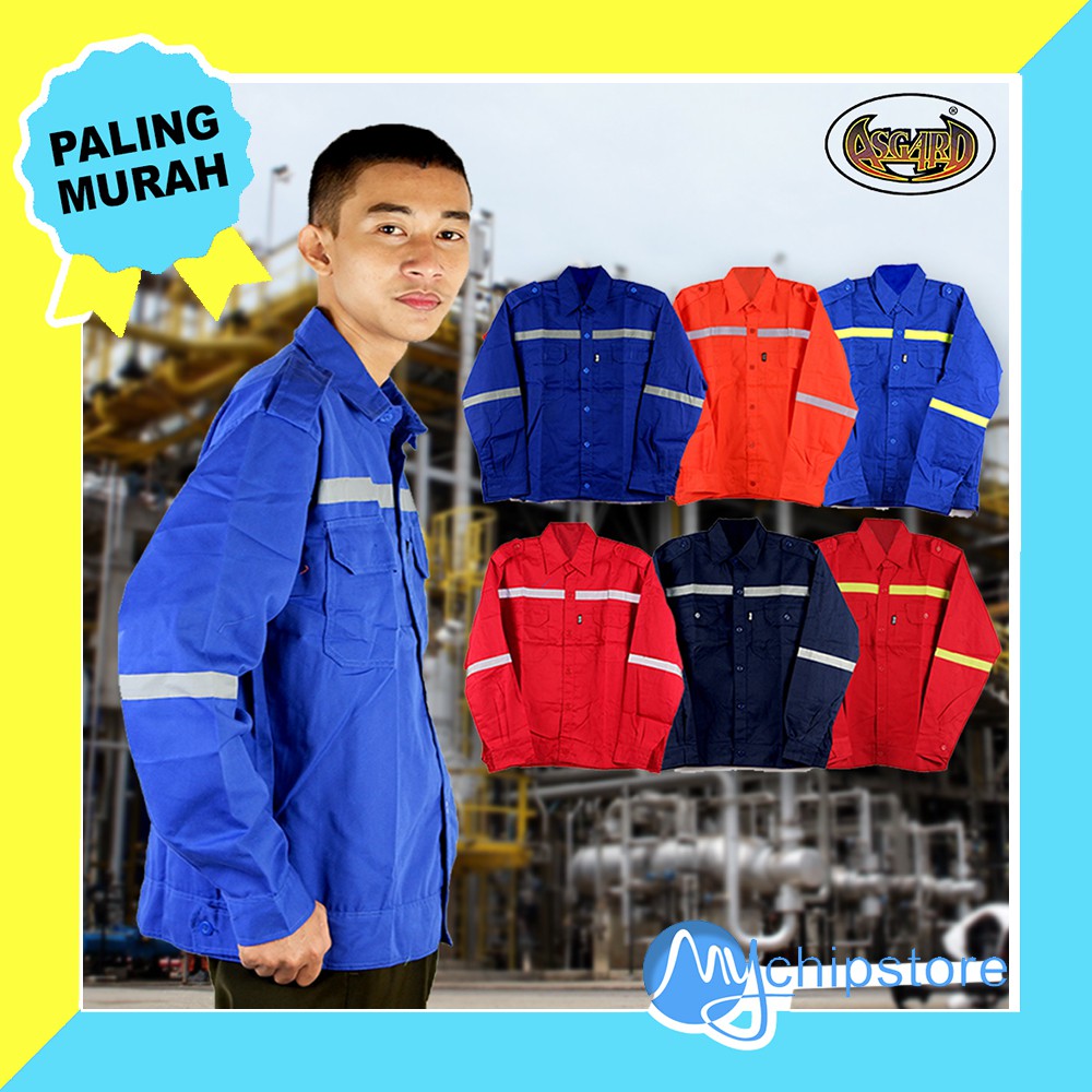 Jual Wearpak Safety Baju Atasan Kerja Proyek ASGARD | Shopee Indonesia
