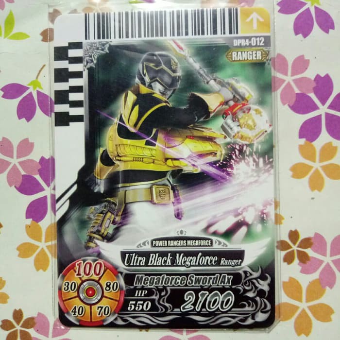 Jual power ranger card battle normal ranger ultra black megaforce v4 ...