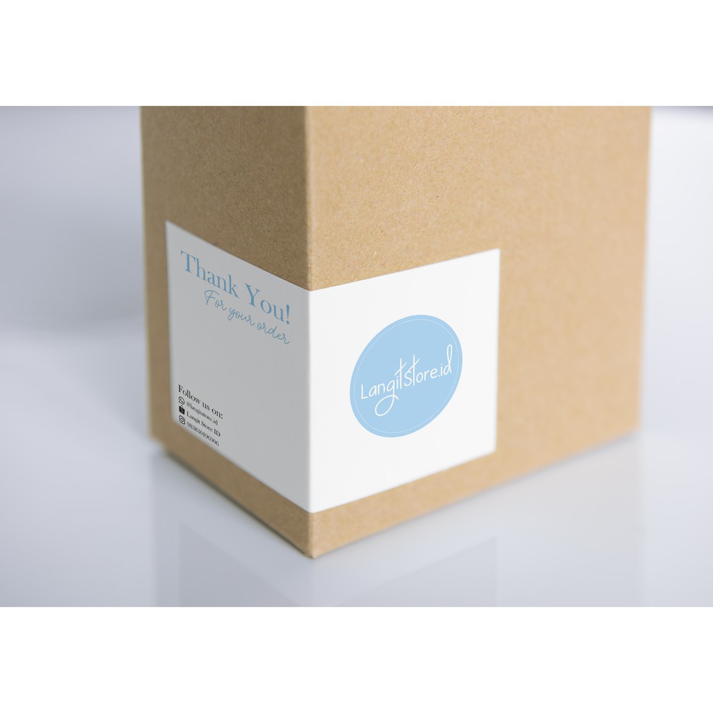Jual Stiker Label Kotak Perekat Box Packaging Kardus (Isi 100) | Shopee ...
