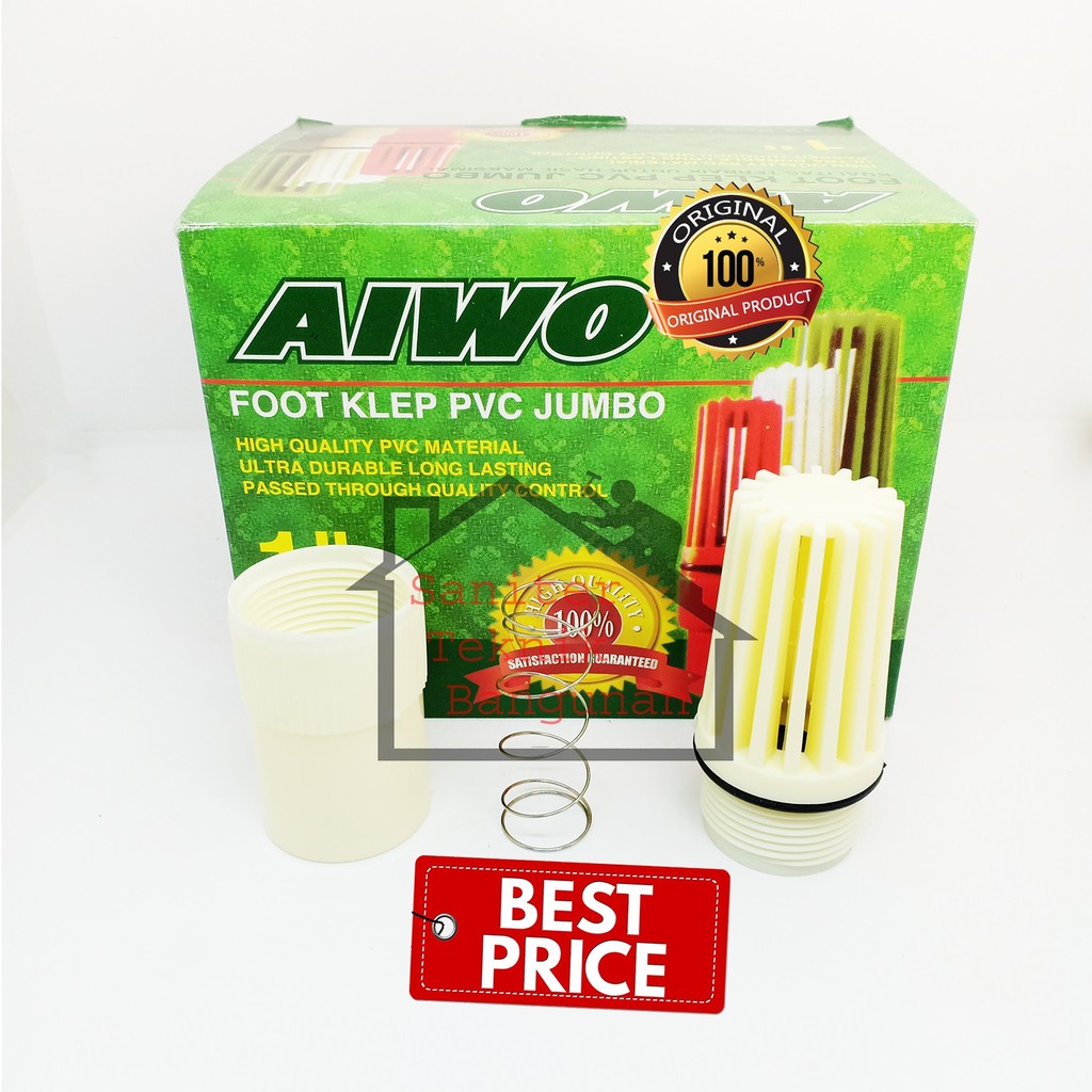 Jual FOOT KLEP AIWO PVC JUMBO 1" INCH-KLEP SUMUR-TUSEN KLEP SARINGAN ...