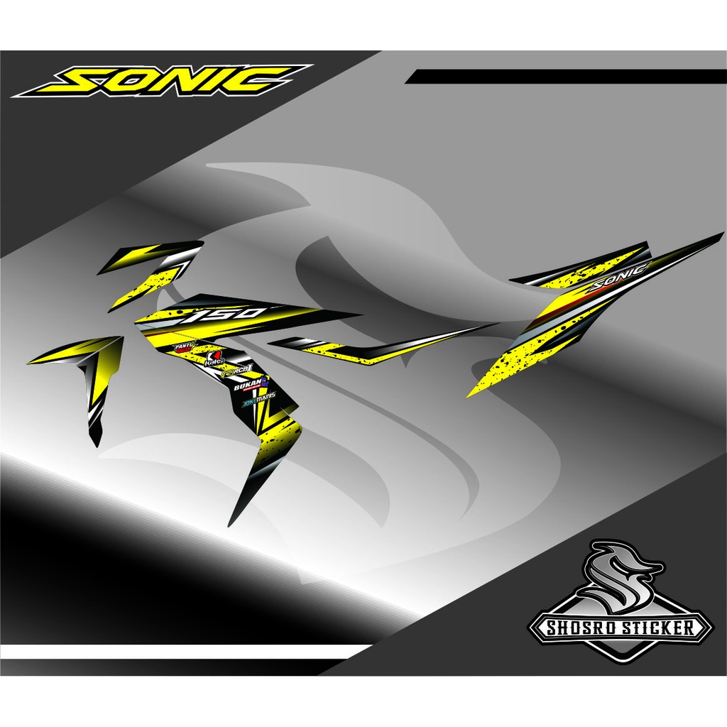 Jual STIKER STRIPING VARIASI TERBARU BUAT MOTOR HONDA SONIC MOTIF ...