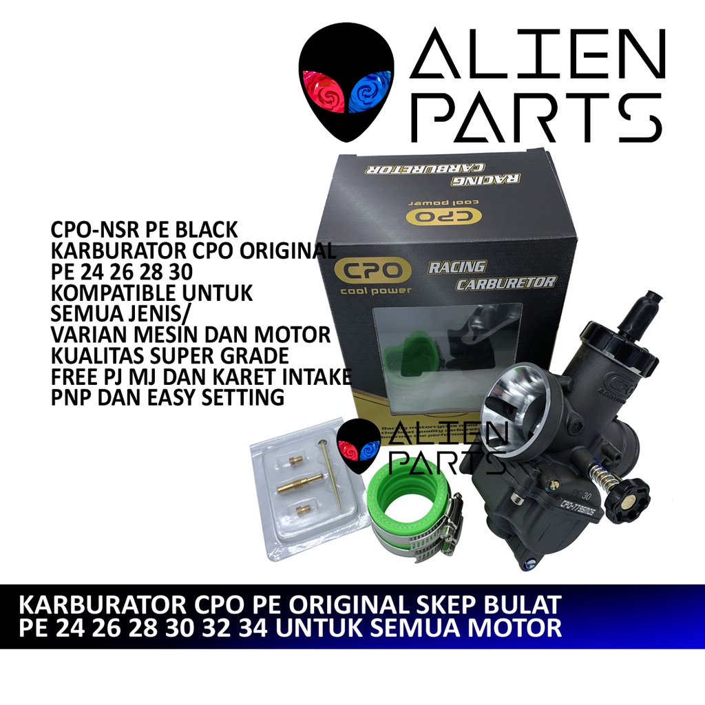 Jual (BISA COD) KARBURATOR ORIGINAL CPO PE BLACKVIPER NITROUS QUICK PE 24 26 28 30 SKEP KUNINGAN ...