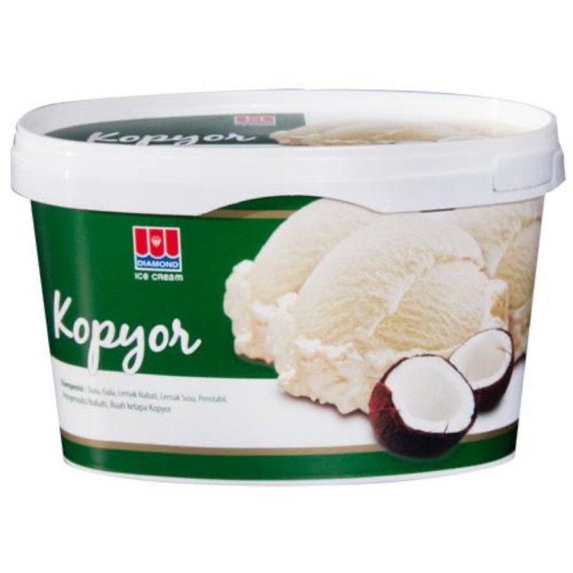 Jual Es krim diamond kopyor 700 ml best seller | Shopee Indonesia