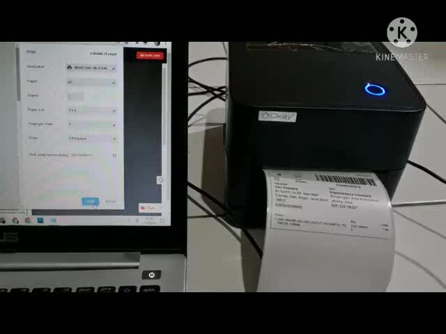 Jual OKAY D100 BW BL Printer label pengiriman barcode thermal Max ...