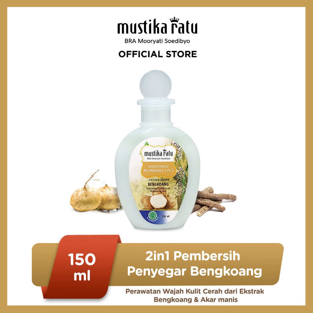 Jual Mustika Ratu Pembersih dan Penyegar 2 in 1Whitening 150ML | Shopee ...