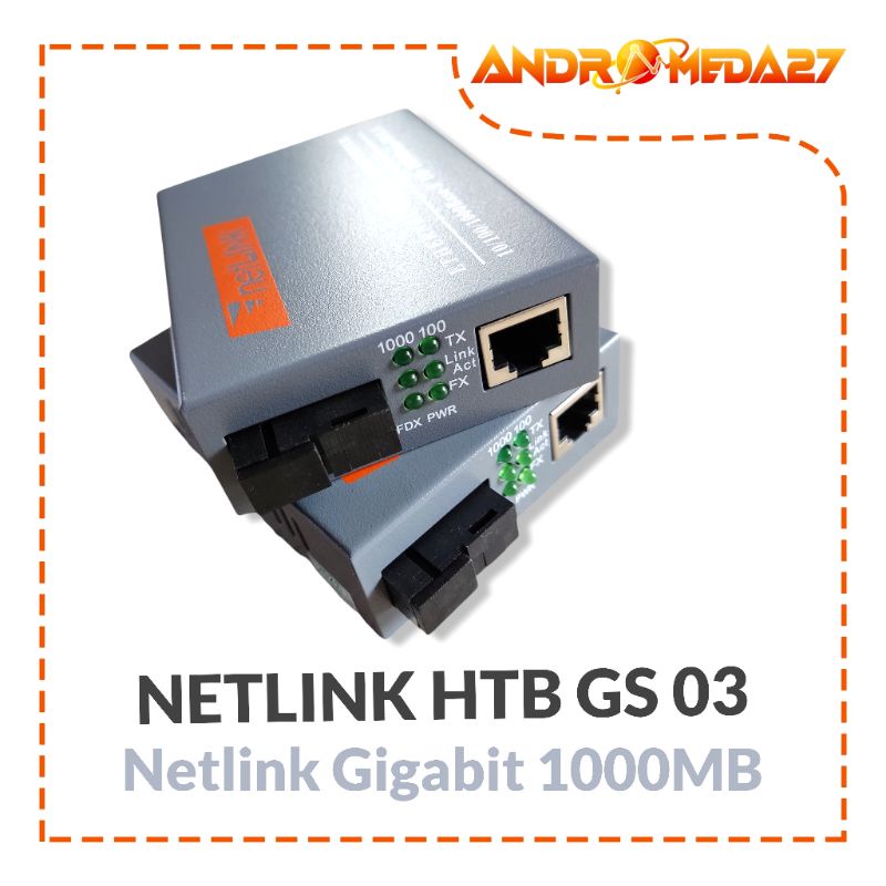 Jual Netlink HTB GS 03 Gigabit 1000MB Converter Fiber | Shopee Indonesia