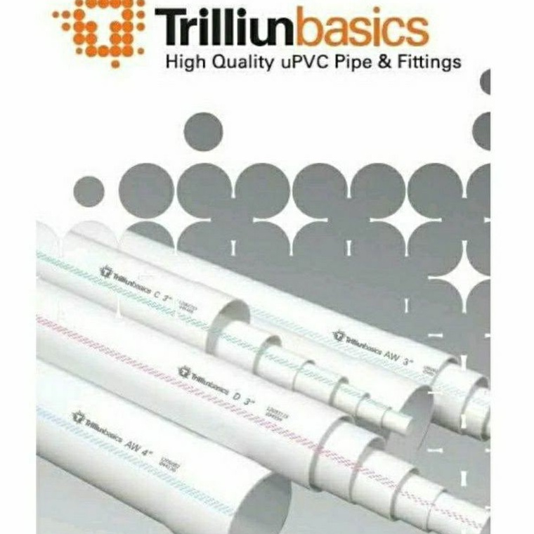 Jual Pipa PVC 2 1/2" Inch Paralon Trilliun Basic AW | Shopee Indonesia