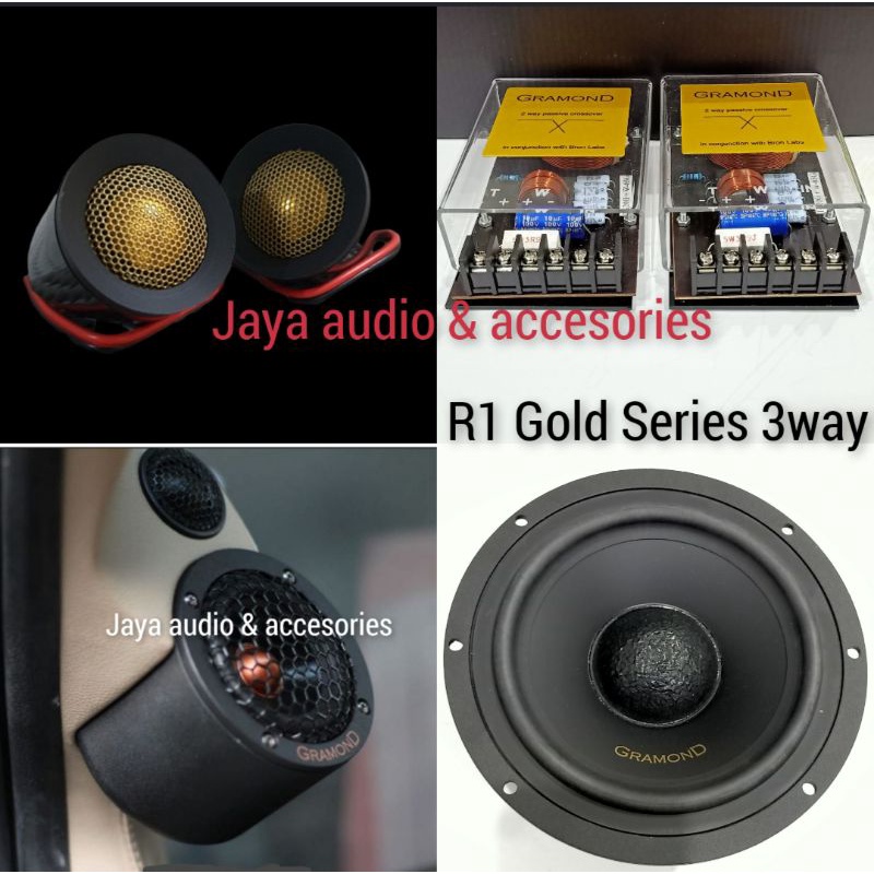 Jual Speaker 3way Gramond R1 Gold Series Crossover 2way Midrange Dan Tweeter | Shopee Indonesia
