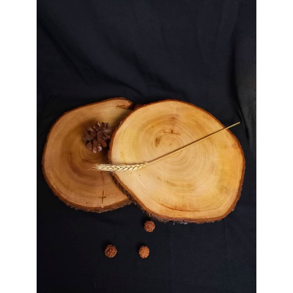 Jual wooden slice 25-30cm/ potongan kayu besar/MMW002 | Shopee Indonesia