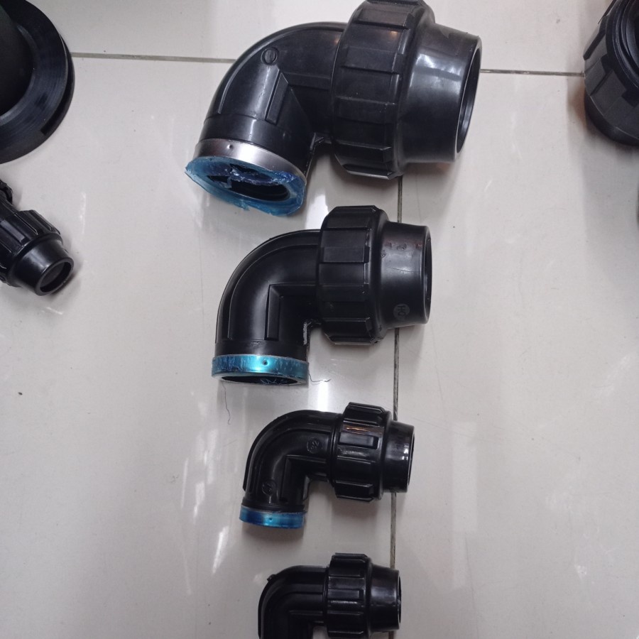 Jual FITING HDPE FEMALE Thread ELBOW COMPRESSION PP 25×1/2 inch | Shopee Indonesia