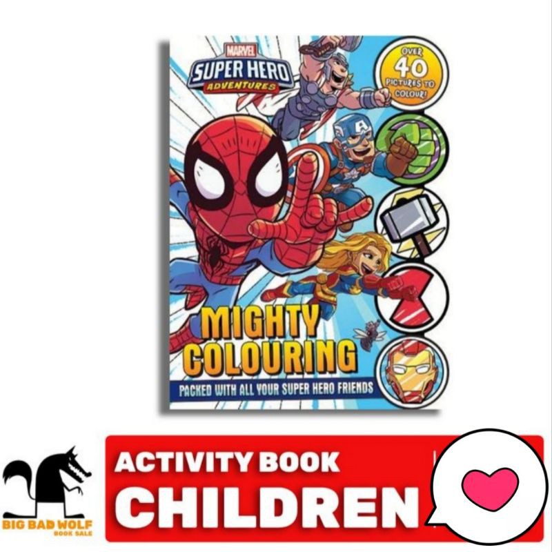 Jual BIG BAD WOLF BOOKS MARVEL SUPERHERO ADVENTURES : MIGHTY COLOURING ...