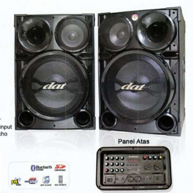 Jual SPEAKER AKTIF DAT 15" DS151 ( BELUM TERMASUK ONGKIR SPEAKER ) SPEAKER DAT, SPEAKER AKTIF ...