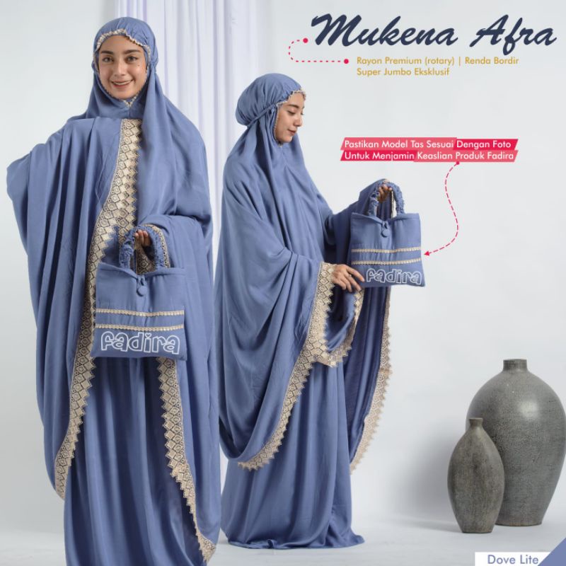 Jual Mukena Polos Super Jumbo Polos Afra / Motif Akiara ORIGINAL by Fadira | Shopee Indonesia