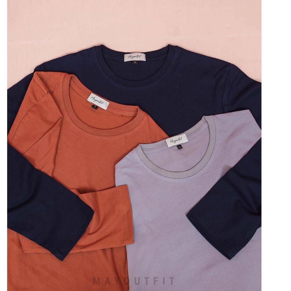 Jual Mayoutfit Avitsa Tshirt / Kaos Polos Wanita lengan Panjang part 2 –MGN.14My22ᴴ | Shopee ...