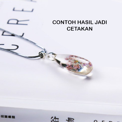 Jual Cetakan Resin Pendant Liontin Tetes Air Solid Water Droplet Tear ...