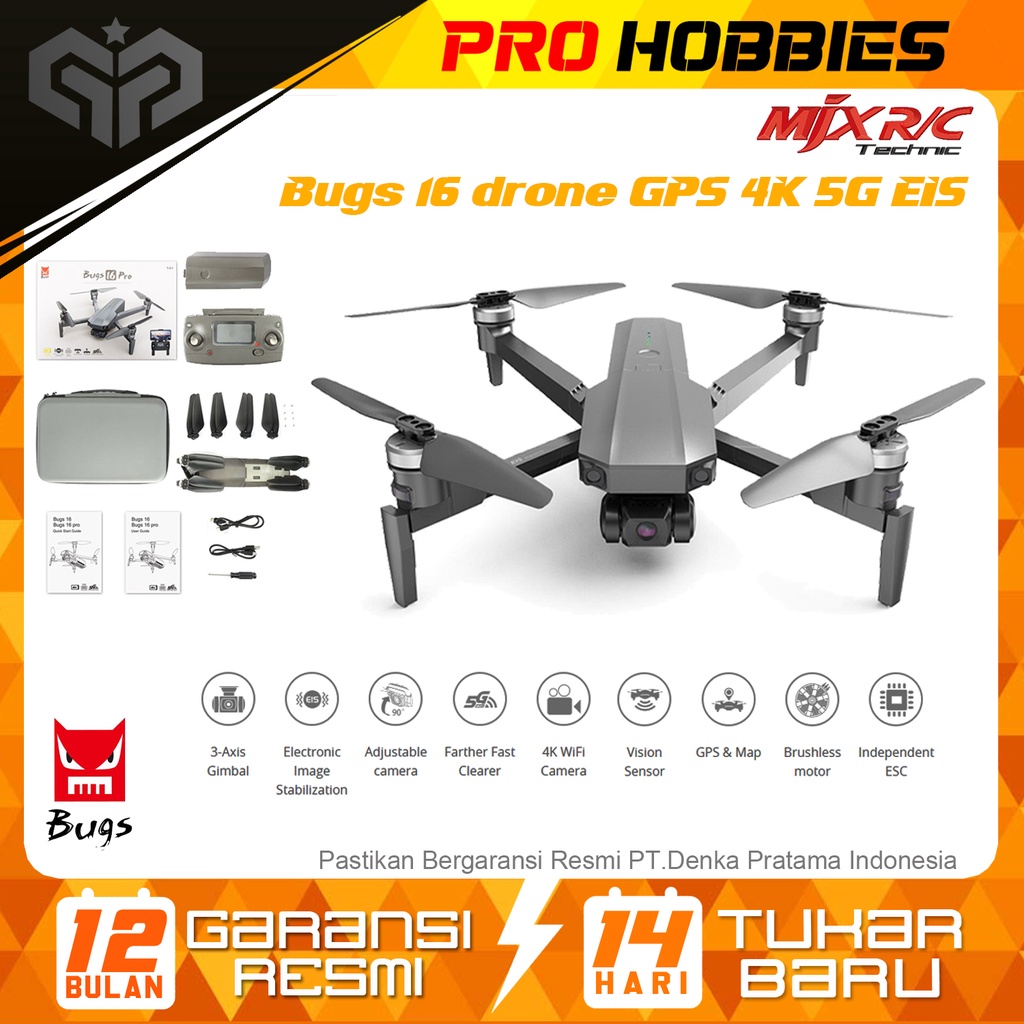 Jual MJX B16 pro Bugs 16 drone GPS 4K 5G EIS | Shopee Indonesia