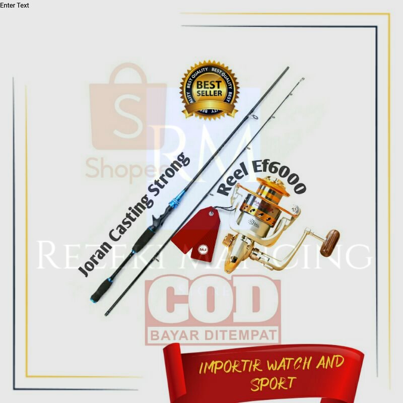 Jual Paket Mancing Mania COD Joran Spinning-Casting 240cm Reel Debao ...
