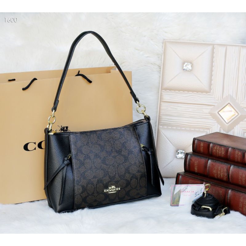 Jual RESTOKK 1600 Coach Small Marlon Shoulder Bag Signature #1600 ...