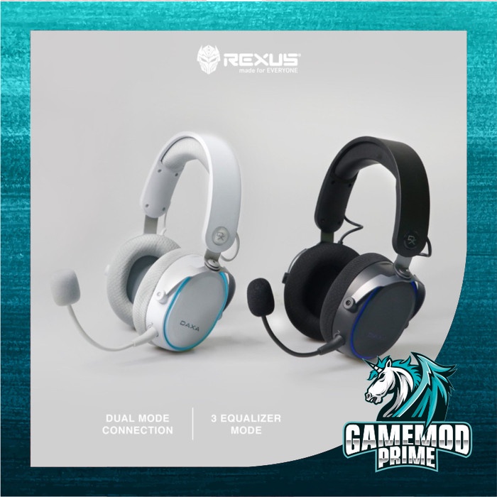 Jual Headset Gaming Wireless Wired Rexus Daxa TS1 With Detachable Mic ...