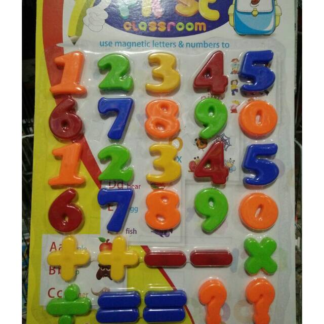Jual Mainan edukasi magnet angka magnetic numbers | Shopee Indonesia