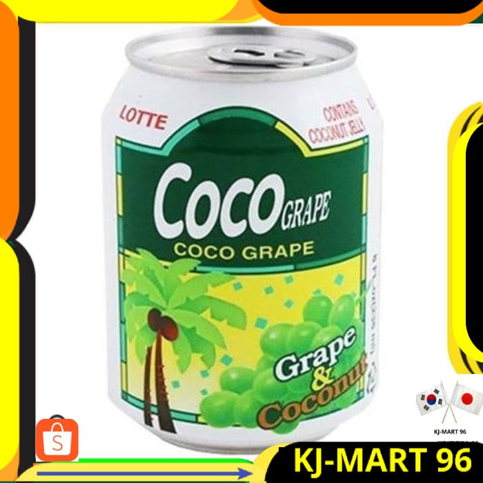 Jual MINUMAN KOREA HALAL LOTTE COCO GRAPE- MINUMAN RASA ANGGUR&KELAPA 238GR | Shopee Indonesia