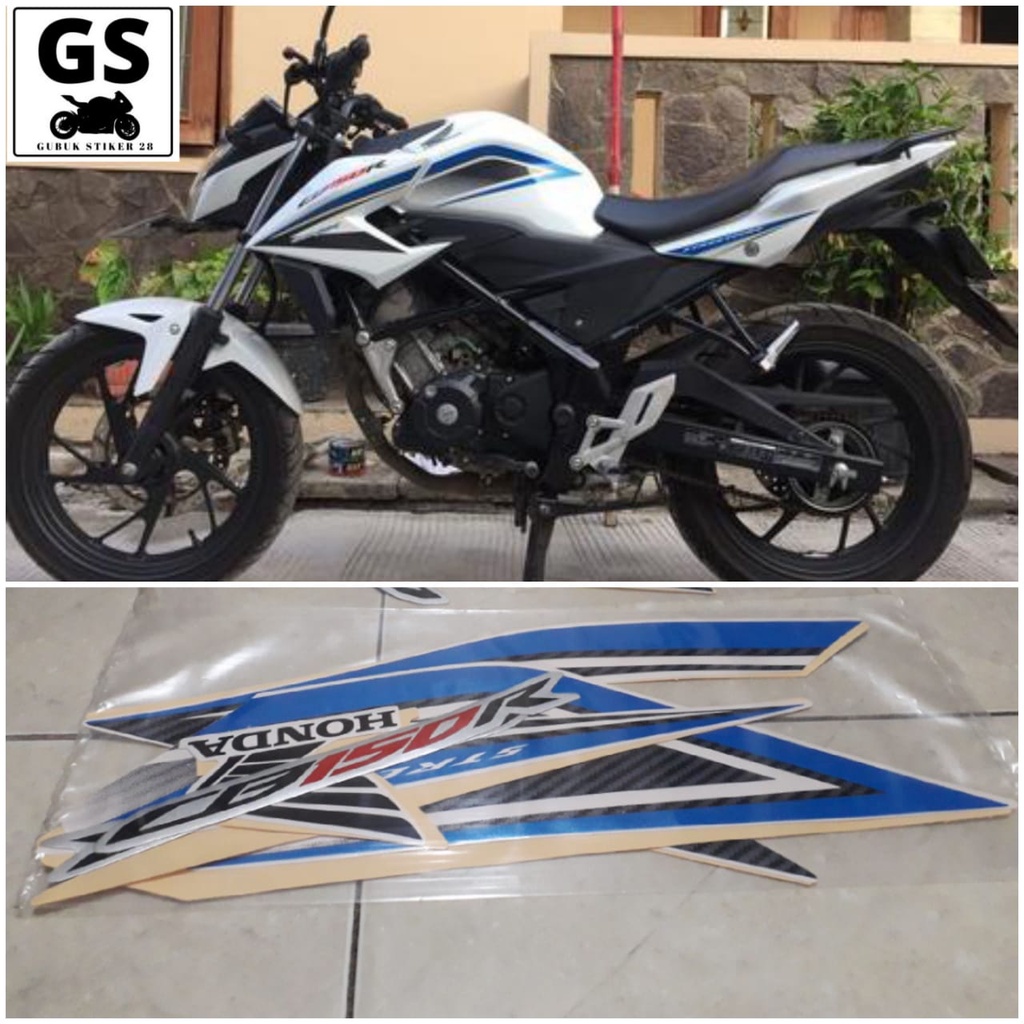 Jual STRIPING STIKER LIS BODY MOTOR HONDA CB 150 R TAHUN 2015 PUTIH LIS ...