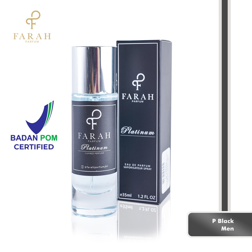 Jual Farah Parfum P Black Men - Platinum - Parfume Tahan Lama Pria ...