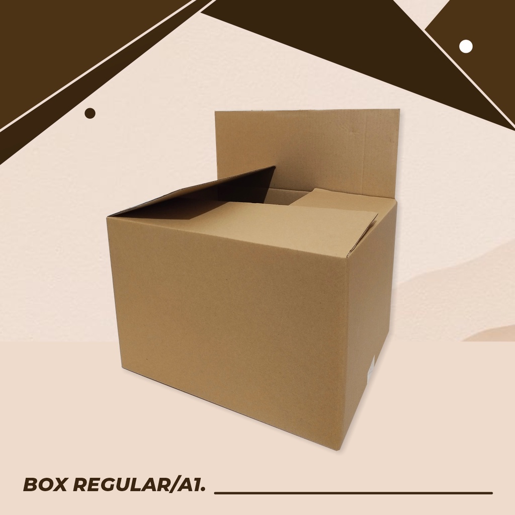 Jual KARDUS/BOX A1 POLOS UK. 40 x 32 x 27 cm - Box AMDK 1 Liter/Kardus ...