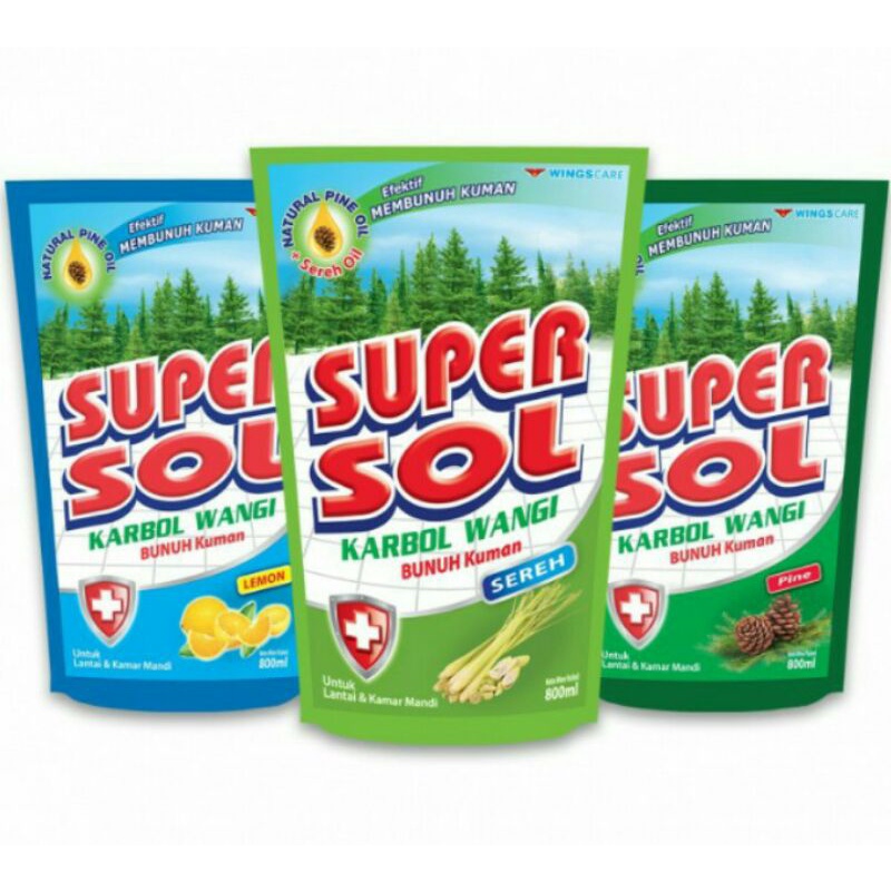 Jual Supersol karbol wangi 750 mili | Shopee Indonesia