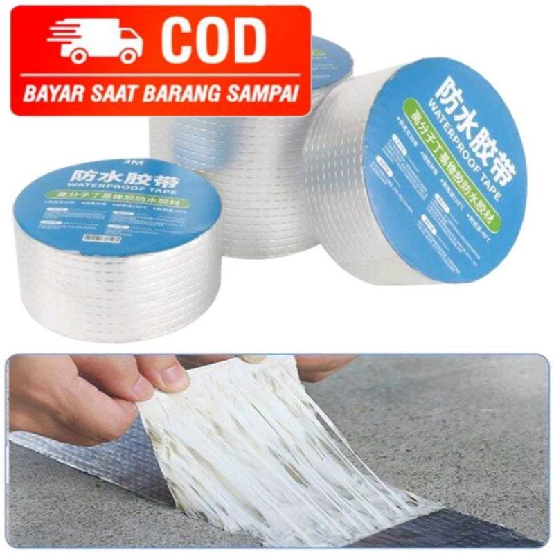 Jual Lakban Anti Bocor Anti Air Tahan Panas Aluminium Foil Asphalt Tambal Atap Lem Talang Serba ...