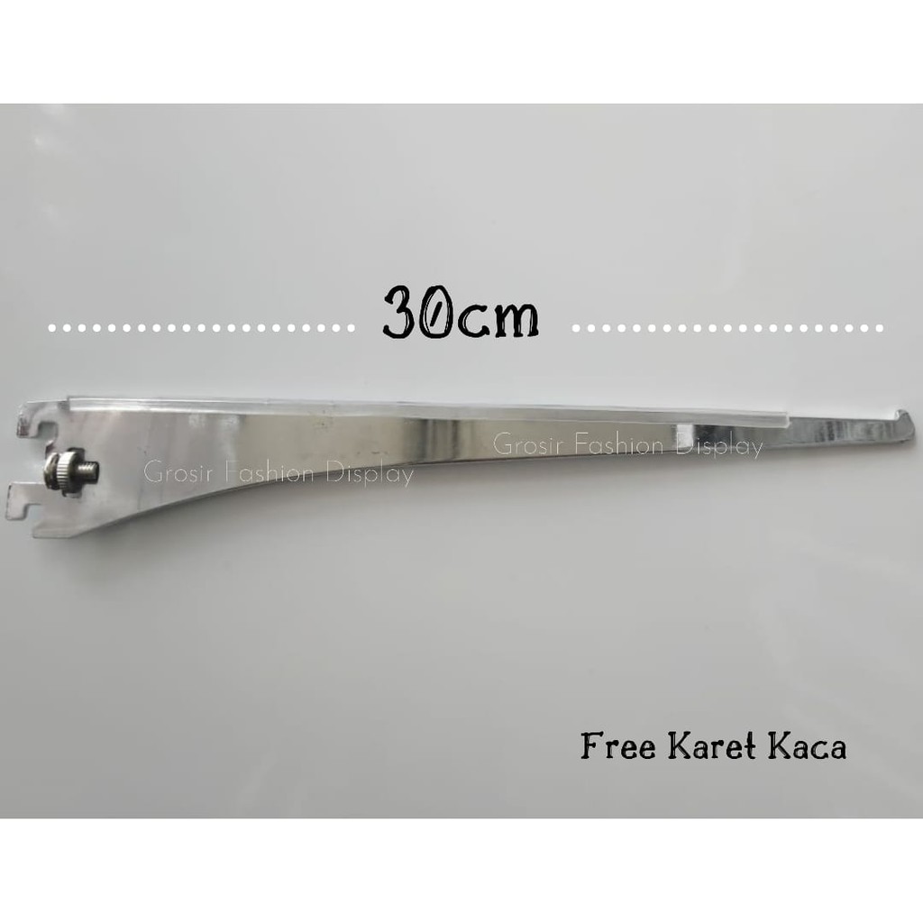Jual Daun Breket Briket Bracket Kaca Berbagai Ukuran / Siku Penyangga ...