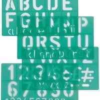 Jual Penggaris HURUF&ANGKA/Lettering stencils LINEX 8550 uk 50mm reff ...