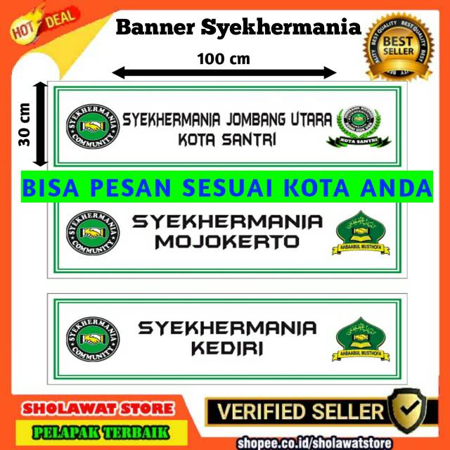 Jual Banner Custom Syekhermania / Mafia Sholawat / Semua Majelis ...