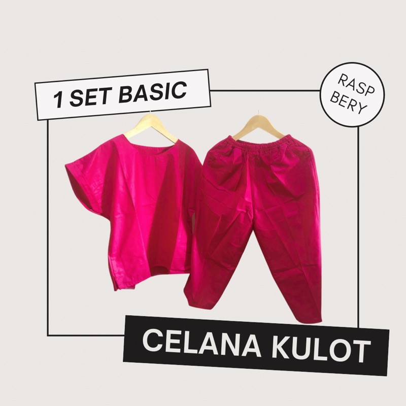 Jual One Set Basic warna Raspberry | Shopee Indonesia