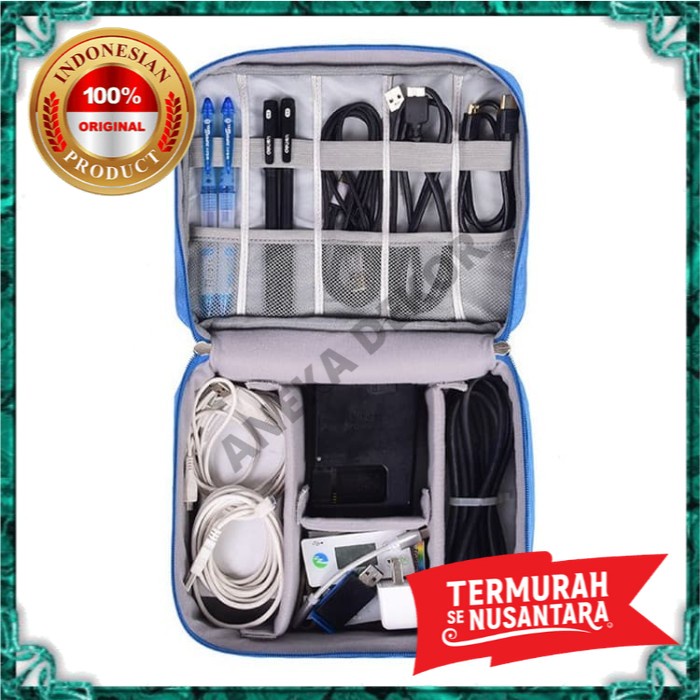Jual Pouch Tas Carger Hp Laptop Portable Kabel Charger Penyimpanan ...