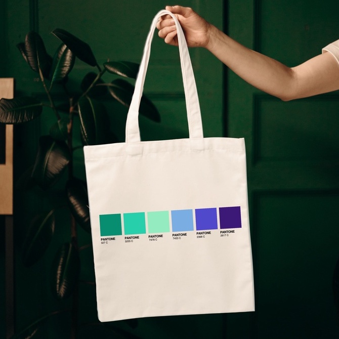 Jual MLM Pantone Colors Totebag Canvas - MLM Pantone Swatch Tote Bag ...