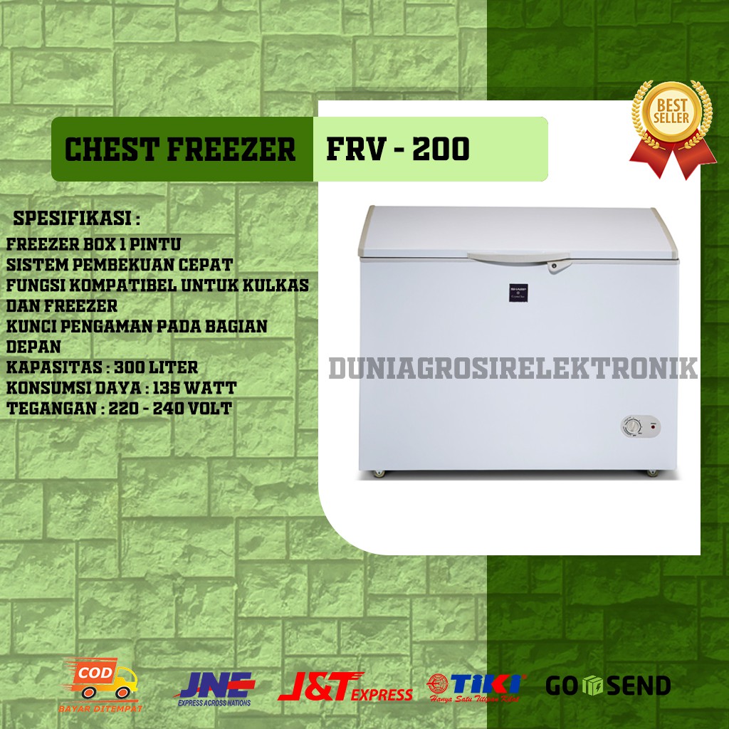 Jual Chest Freezer SHARP FVR - 200 | Shopee Indonesia
