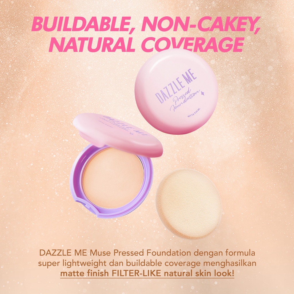 Jual FOREVER YOUNG - DAZZLE ME Muse Pressed Foundation | Long Lasting ...